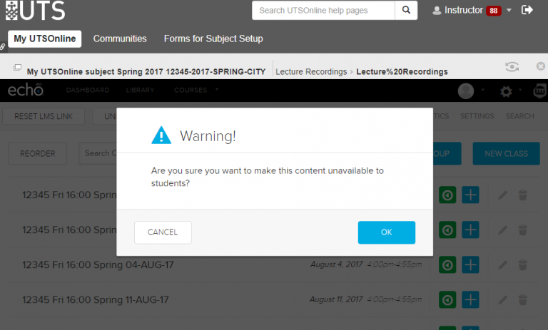 alp-unavailable_confirmation - Learning and Teaching Systems ITU