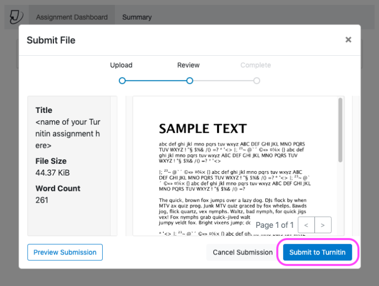 Turnitin for students - Learning and Teaching Systems ITU